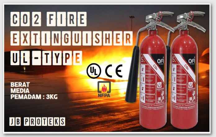 EC5AUL: APAR CO2 3 kg – 99% Carbon Dioxide Murni – JB Proteks